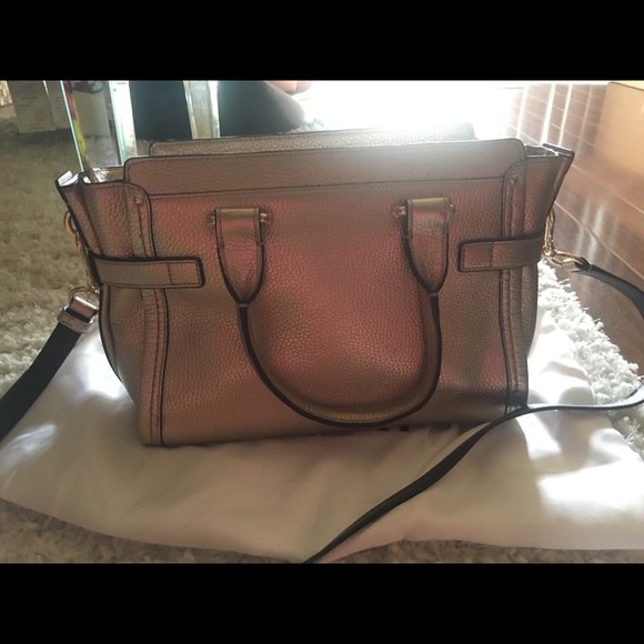 Coach | Bags | Coach Swagger 27 Metallic Gold Used | Poshmark
